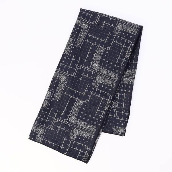 型番：6168-7620ブランド：ニコルホワイト商品名：【WALDO】バンダナ柄大判スカーフカラー：09ホワイト/67ネイビー