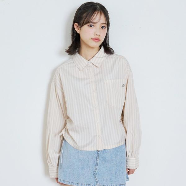 型番：8361214ブランド：ラブトキシック商品名：短丈ドロストストライプシャツカラー：クリーム/ブルー
