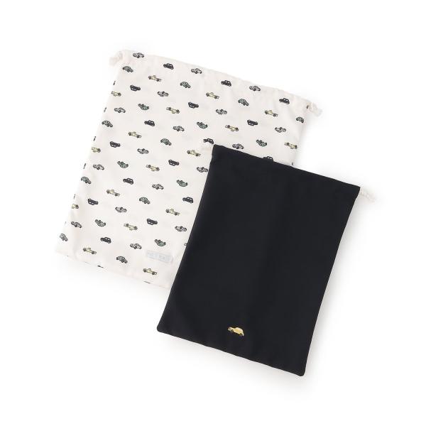 型番：9561609ブランド：プティマイン商品名：BOYS巾着2Pセットカラー：紺　/薄ベージュ