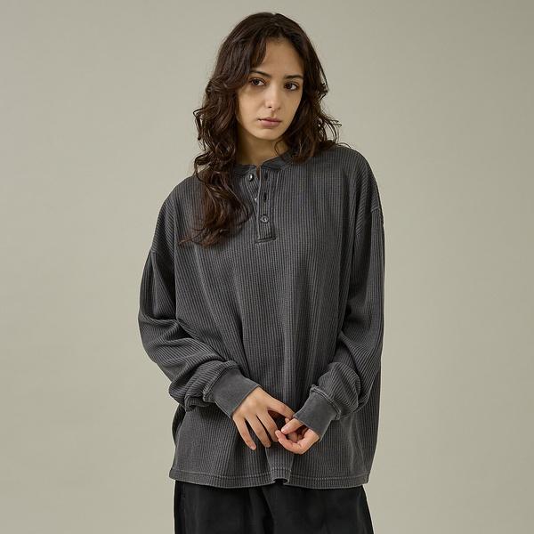 型番：04520020069ブランド：アバハウス商品名：【SEABEES / シービーズ】ピグメント サーマル L/S ヘンリーネックカラー：グレー系その他1