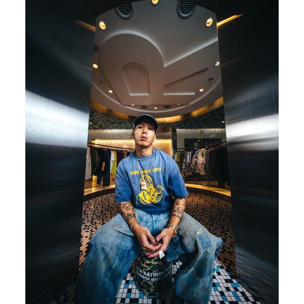 型番：7876134281ブランド：ロイヤルフラッシュ商品名：SAINT MICHAEL／セントマイケル／BAPE_SS T-SHIRT／FADE AWAY LVカラー：ネイビー