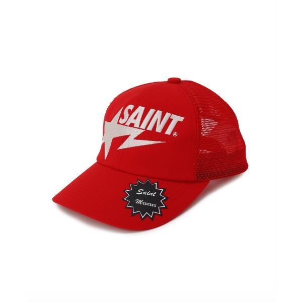 型番：7876174223ブランド：ロイヤルフラッシュ商品名：SAINT MICHAEL×A BATHING APE／BAPE_MESH CAP／REDカラー：レッド
