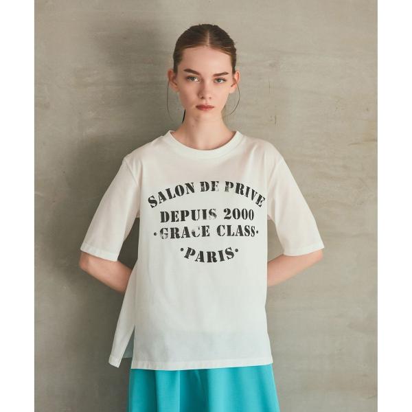 型番：0226142033ブランド：グレースコンチネンタル商品名：ステンシルレタードTカラー：ホワイト/ブラック