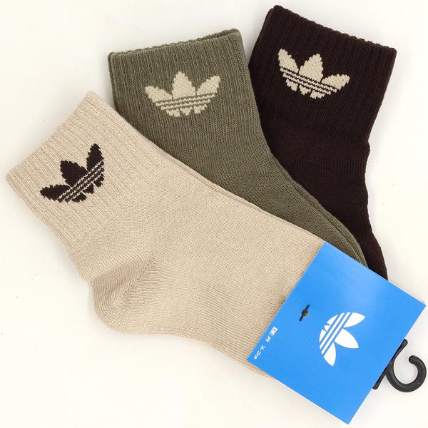 型番：IXQ43-KC7919ブランド：アディダス オリジナルス商品名：adidas Originals/adidas HERI MID ANKLE SOCK 3 Pカラー：ストーンカーキ／オリーブストレータ／オ