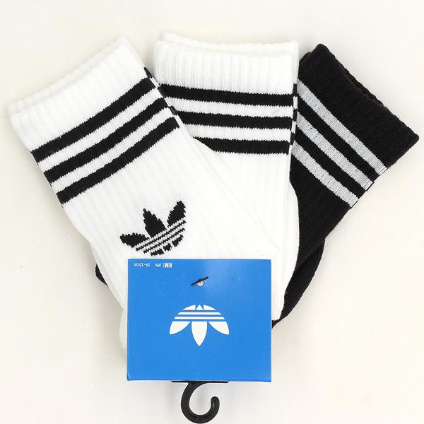 型番：JKW03-JZ7496ブランド：アディダス オリジナルス商品名：adidas Originals/adidas HERI CREW SOCK 3 PAIR Pカラー：ホワイト／ブラック
