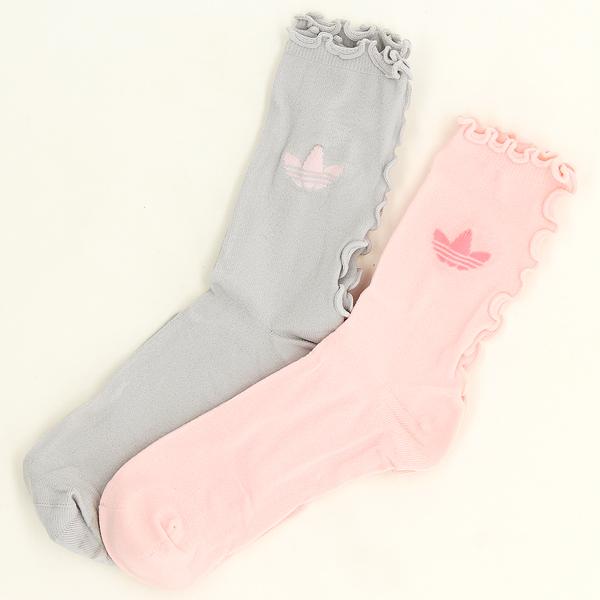 型番：KRW80-KD0964ブランド：アディダス オリジナルス商品名：adidas Originals/adidas HERI Ruffle Socks 2 Paiカラー：サンディーピンク／グレーツー