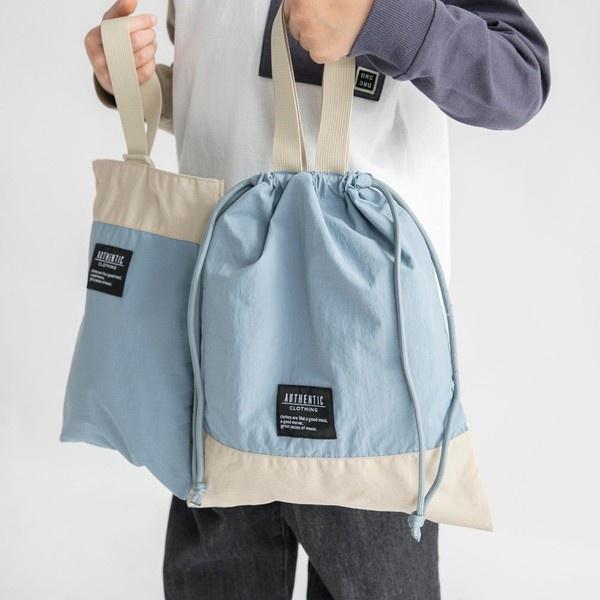 型番：16-6171-618ブランド：ブランシェス商品名：【DRC/WEB限定/通学シリーズ】配色体操服バッグカラー：ブルー/カーキ/ブルーグレー