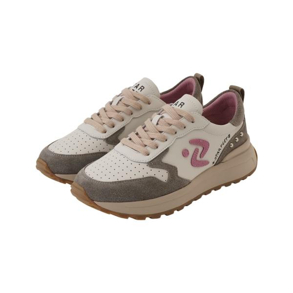 型番：0601247ブランド：レリアン商品名：レースアップスニーカー【EMANUELLE VEE】カラー：ピンク系