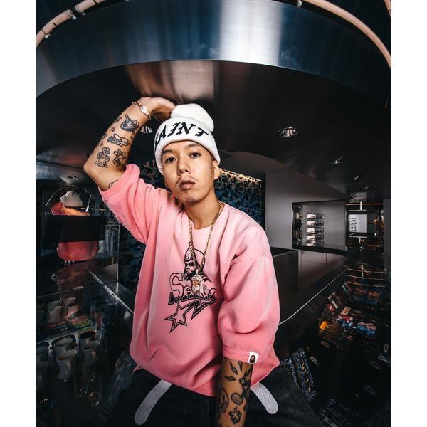 型番：7876134282ブランド：ロイヤルフラッシュ商品名：SAINT MICHAEL／セントマイケル／BAPE_SS CRW N SWT／SNT STARカラー：ピンク