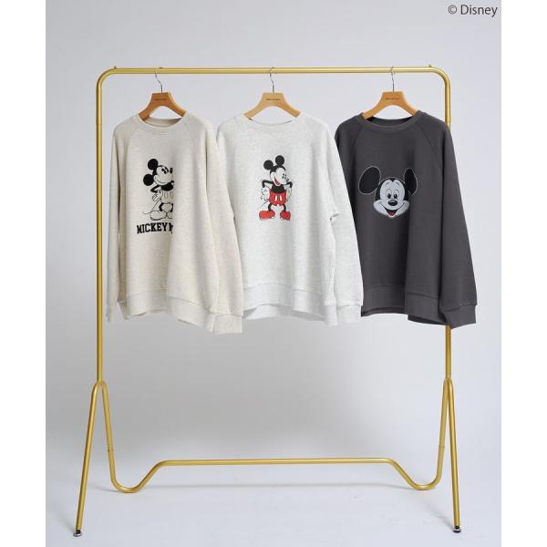 型番：0H001244400ブランド：アメリカンホリック商品名：【Mickey＆Friends】ビンテージ風スウェットカラー：杢ホワイト/杢ライトグレー/チャコールグレー