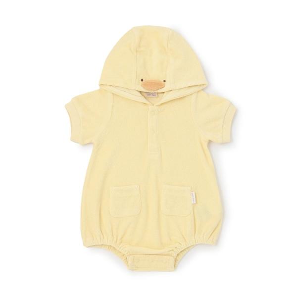型番：9562524ブランド：プティマイン商品名：アニマルなりきりロンパースカラー：アイボリー/茶/黄/チャコール