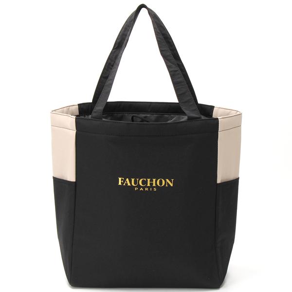 型番：0018750001ブランド：フォション商品名：フォション　保冷バッグ　巾着付　ロゴ　【FAUCHON】カラー：ブラック
