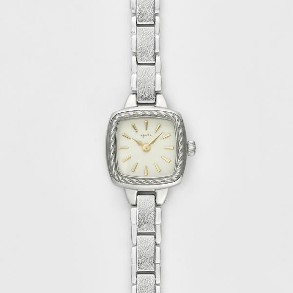 型番：10254120808ブランド：アガット商品名：スクエアフェイスシルバーウォッチカラー：シルバー