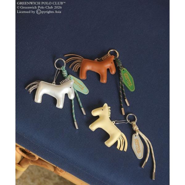 型番：06001443300ブランド：グリーンパークス商品名：GREENWICH POLO CLUB(TM)チャームカラー：シルバー/ブラウン/イエロー