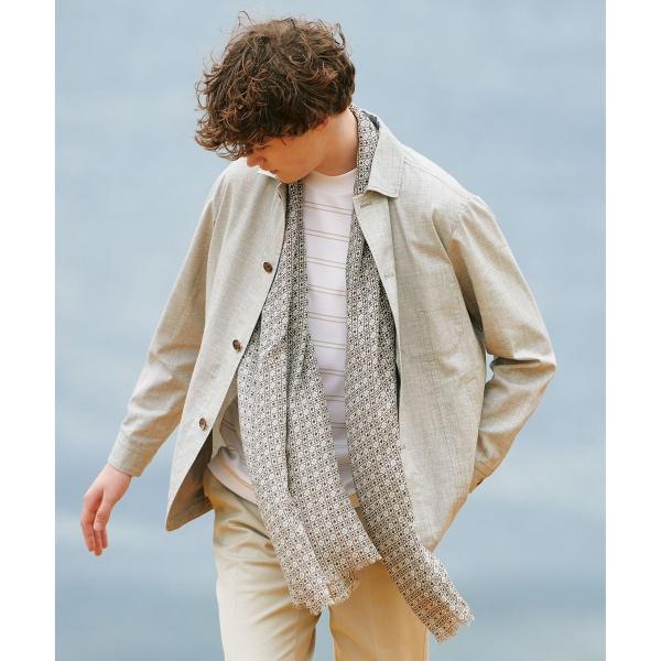 型番：AA1KLM0013ブランド：ジョセフアブード商品名：【ドイツ/bugatti×V.FRAAS】ビンテージタイルモチーフ ストールカラー：ベージュ系7/サックスブルー系7