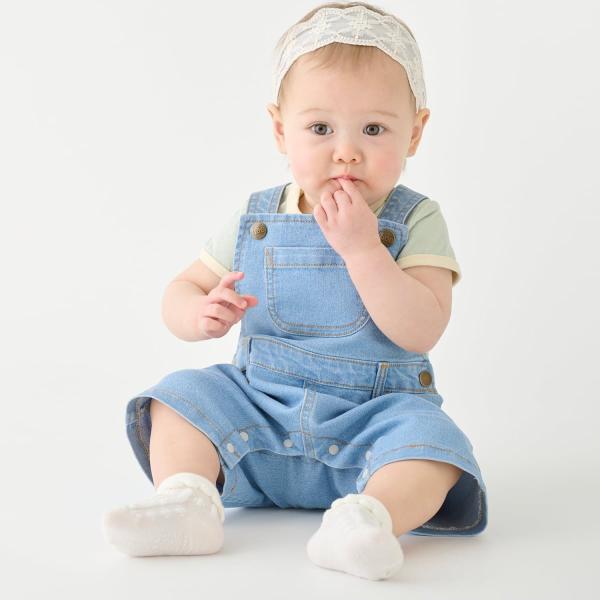 型番：9562527ブランド：プティマイン商品名：【Lee】デニムサロペットカラー：ブルー/アイボリー/紺