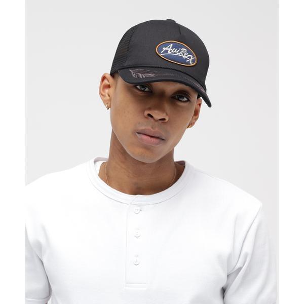 型番：7836174008ブランド：アヴィレックス商品名：A.A.R.C OVAL WAPPEN MESH CAPカラー：ブラック/ブラウン/バーガンディ5