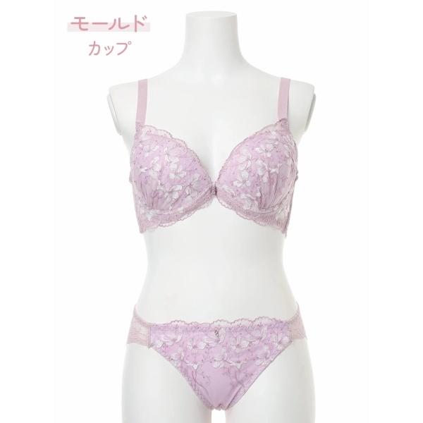 型番：26221721672ブランド：リジェイ＆スプル商品名：【脇高】[D85-I95］フラワー刺繍レースブラ＆ショーツ(モールドカップ)カラー：ピンク/黄緑