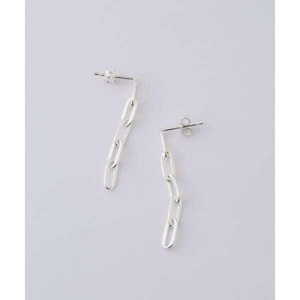 型番：6713245029ブランド：ナノユニバース商品名：Nina＆Jules Paris／Thin Recatangle Chain Earringsカラー：シルバー