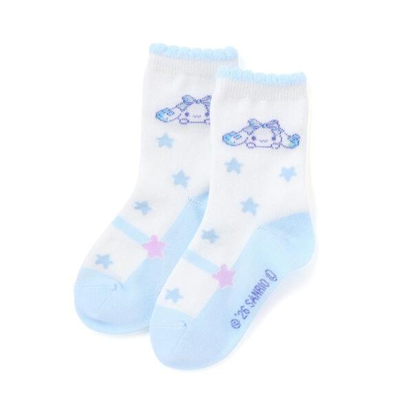 型番：1819-81503ブランド：スラップスリップ商品名：【シナモロール/ポムポムプリン×SLAPSLIP】履き口スカラップソックス(13~21cm)カラー：ブルー/イエロー