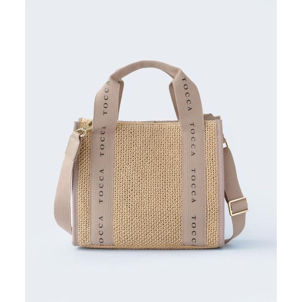 型番：BOTZLM0701ブランド：トッカ商品名：【WEB＆一部店舗限定】DANCING TOCCA SQUARE SUMMER TOTE かごバッグカラー：ベージュ系/アイボリー系/ブラック系