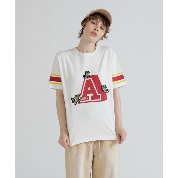 型番：7836135603ブランド：アヴィレックス商品名：《WOMAN》NUMBERING TOM CAT T-SHIRTカラー：ホワイト/パープル/チャコール