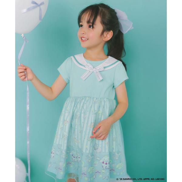 型番：OPFKLS0374ブランド：エニィ商品名：【シナモロール×ANY KIDS】2WAY セーラーカラーワンピースカラー：サックスブルー/ミント