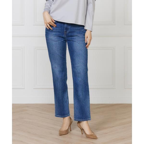 型番：7161161618ブランド：イネド商品名：スリムストレートデニム Celery Long《Healthy DENIM》カラー：インディゴ9