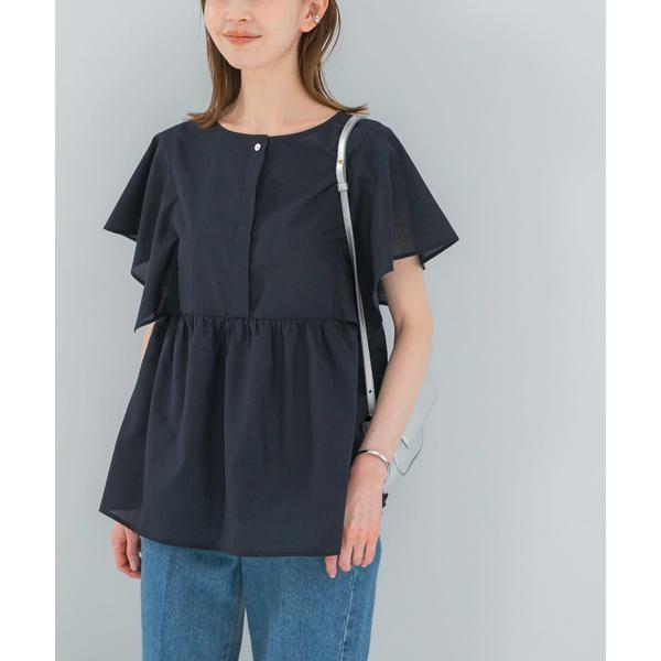型番：RA26230-2032035ブランド：アーバンリサーチ ロッソ商品名：『WEB限定』『UR TECH Smart Linen Touch』フレアスリーブブラウスカラー：ブラウン系その他/ネイビー/ライトピンク