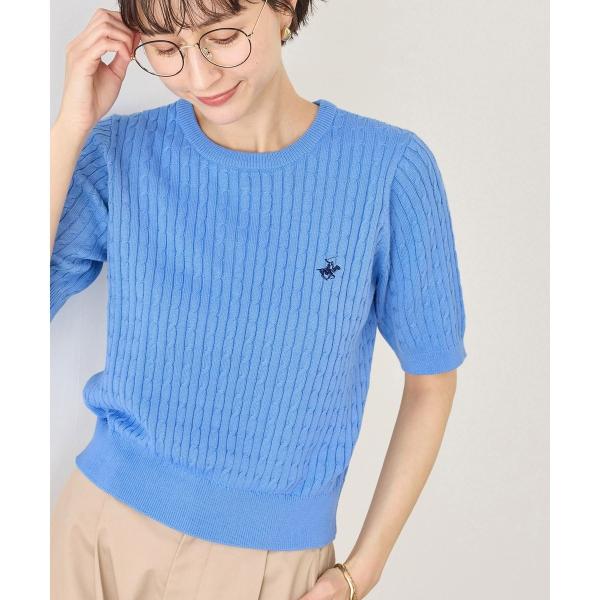 型番：GDM86500ブランド：ロペピクニック商品名：【BEVERLY HILLS POLO CLUB 一部別注】ケーブルニットプルオーバー/リンクコーデカラー：オフホワイト(15)/ブラウン(20)/サックス(48)/クリーム(83)