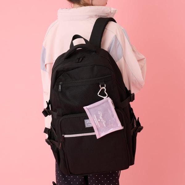 型番：8162407ブランド：メゾピアノジュニア商品名：【撥水】ラメポーチつきリュックカラー：黒