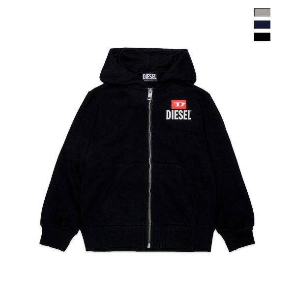 型番：J02833-KYA1Tブランド：ディーゼル商品名：DIESEL ブランドロゴジップアップパーカーフーディーカラー：ブラック/グレー/ネイビー