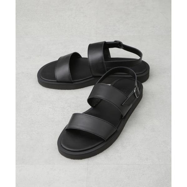 型番：6706135028ブランド：ナノユニバース商品名：PADRONE THE STANDARD LINE／別注BACK STRAP SANDAL／ストラッカラー：ブラック