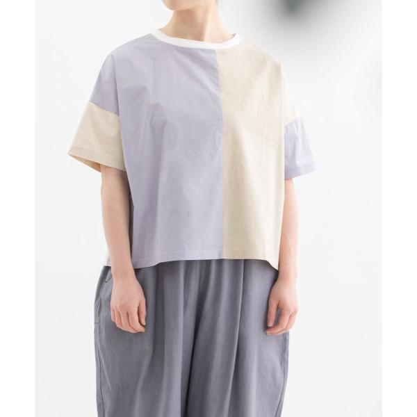 型番：2615041172ブランド：ノップドゥノッド商品名：misc布帛Tシャツカラー：グレー/オフホワイト/ブラウン/ネイビー