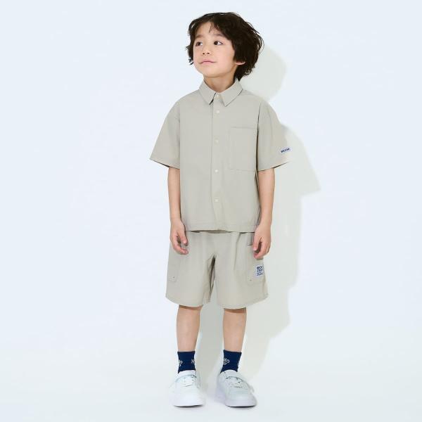 型番：9862203ブランド：ビールーム商品名：水陸両用半袖シャツカラー：グレージュ/黒/チャコール