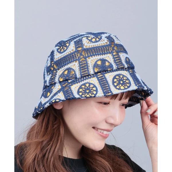 型番：ND-6584ブランド：チチカカ商品名：DIGNITY ブルームクロシェハットカラー：ライトブルー/ネイビー/オレンジ