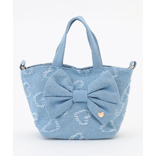 型番：BOZ3LM0401ブランド：エニィ商品名：2WAY リボンバッグカラー：ブラック/デニム