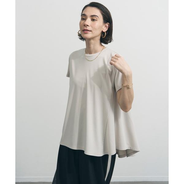 型番：KKUMLM0456ブランド：アンフィーロ商品名：【一部店舗限定カラー】BEAUTY FORM-T フレアTシャツカラー：ネイビー/ボーダー/オフ/グレージュ/レッド/[一部店舗限定]ブラック/チャコール