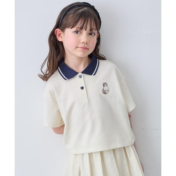 型番：KKFKLM0421ブランド：エニィ商品名：【洗濯機可能/吸汗速乾】ドライタッチ ショート丈ポロシャツカラー：エクリュ/サックスブルー
