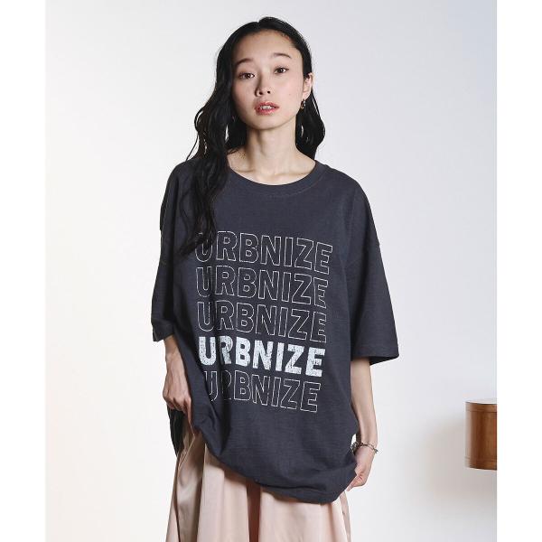 型番：213262011001ブランド：ローズバッド商品名：TEXT BIG TEEカラー：CHARCOAL/OFF　WHITE