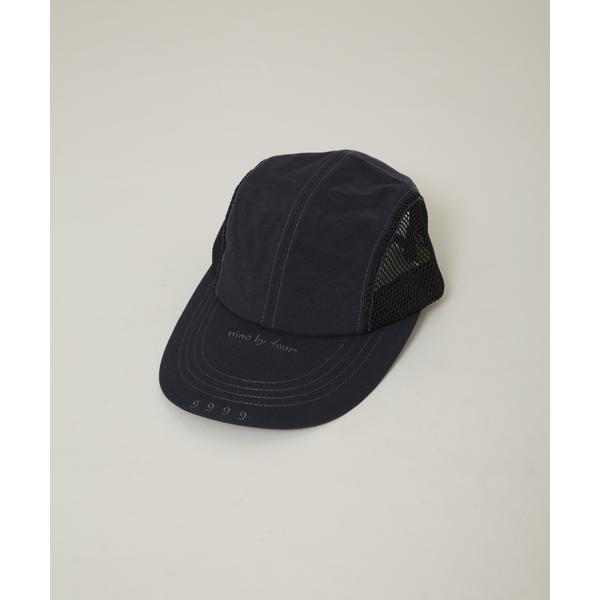型番：6726139016ブランド：ナノユニバース商品名：nine by four／94 WR NYLON ＆ MESH 4P CAPカラー：ブラック/グレー