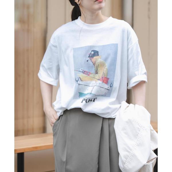 型番：DF26230-2010247ブランド：アーバンリサーチ ドアーズ商品名：FORK＆SPOON　Norman Rockwell Short-Sleeve T-shirtsカラー：チャコールグレー/オフホワイト