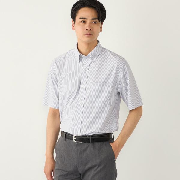 型番：211530014ブランド：シップス カラーズ商品名：SHIPS Colors:〈吸水速乾・接触冷感〉SMART TECH(R) ノーアイロン 半袖シャツカラー：オフホワイト/ライトグレー/ライトブルー