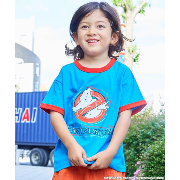 型番：0120361064ブランド：マーキーズ商品名：【別注】GHOSTBUSTERS プリント半袖Tシャツカラー：Ｂ３１キナリ杢/Ｃ３０ターコイズ