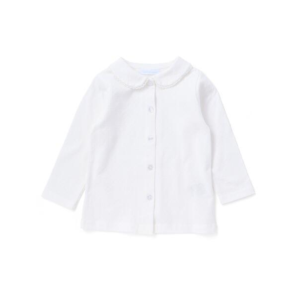 型番：1746-85517ブランド：フィヨ デュ ベベ ルダクティオン商品名：レーシー天竺丸襟長袖ブラウスベビー(70~90cm)カラー：ホワイト