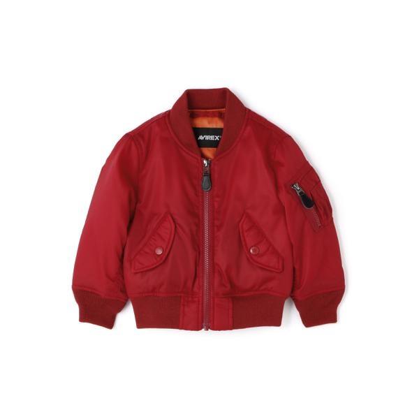 型番：7836952952ブランド：アヴィレックス商品名：《KID'S／キッズ》MA-1 LOGOカラー：ブラック/レッド/セージ1