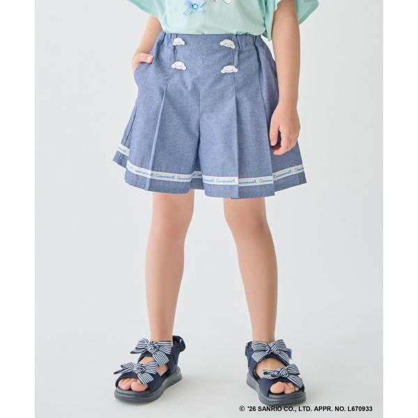 型番：RSFKLM0172ブランド：エニィ商品名：【サンリオキャラクターズ×ANY KIDS】ぷっくりボタン マリンパンツカラー：シナモロール×ブルー/クロミ×ブラックギンガム/マイメロディ×ピンク/ハローキティ×レッドギンガム