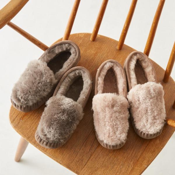 型番：W11705ブランド：エミュオーストラリア商品名：【EMU】エミュ Cairns Reverse Fur　モカシン スリッポンカラー：ブラック/スモーク/グレー/ライトグレー/チョコ/モカ