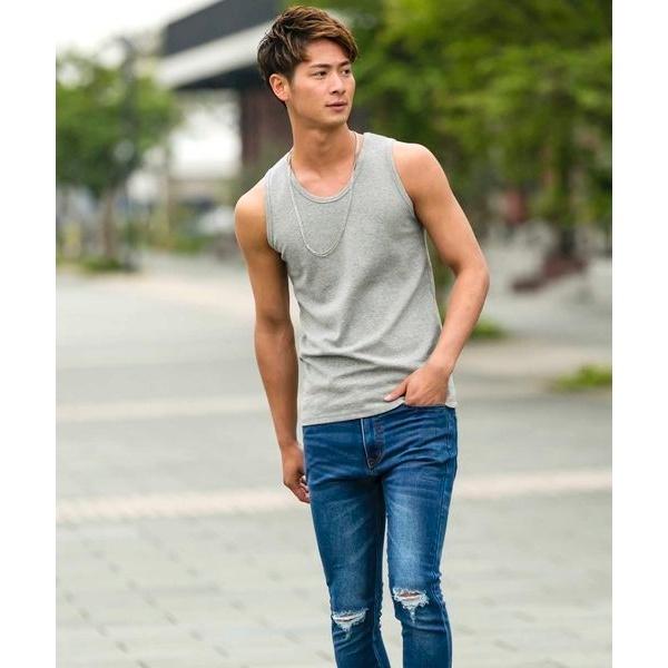 型番：02609904ブランド：エーエスエム商品名：【ADMIX/ATELIER SAB MEN】スパンフライス ストレッチ ／ タンクトップカラー：００ブラック/０１ホワイト/１２グレー/２０ブラウン/４０ブルー/６０カーキ