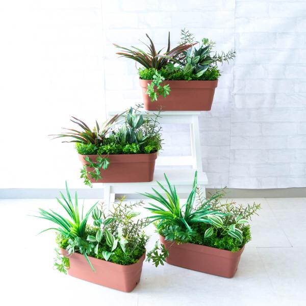 (PF506-MINI)H約30cm×W約40cm(プランターサイズ：H約12cm×W約30cm×D約13cm)